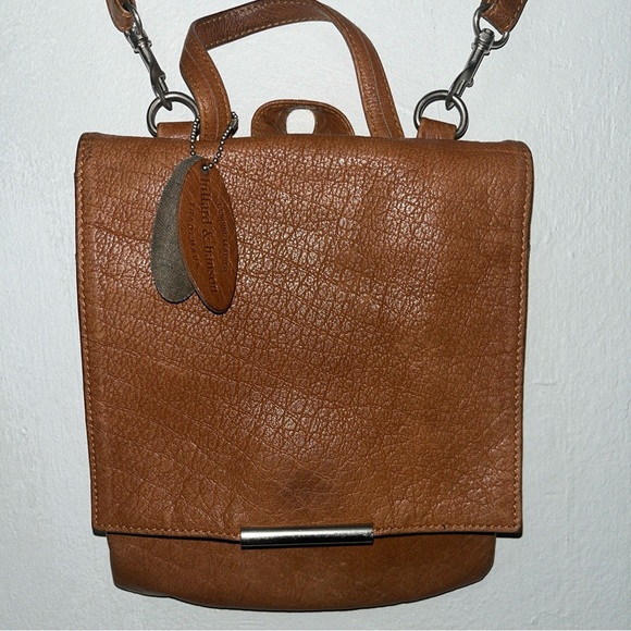 Hillard & Hanson | Bags | Hillard Hanson Folding Flap Leather Crossbody ...